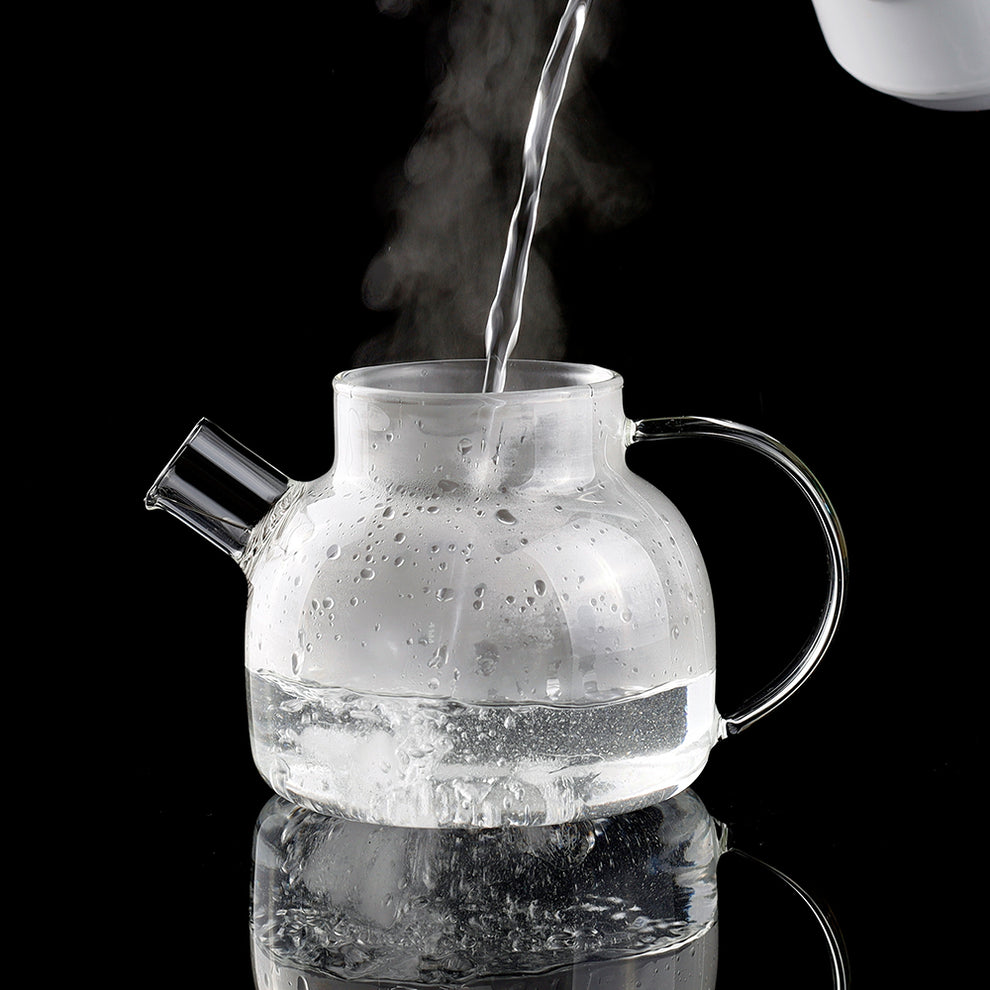 30.4oz Stovetop Safe Glass Teapot Water Pitcher with Removable Filter ...