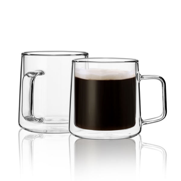 Double Wall Glass Mug 10oz 12oz 15.2oz Drinking Glassware 20.3oz Teapot Set – slonmall