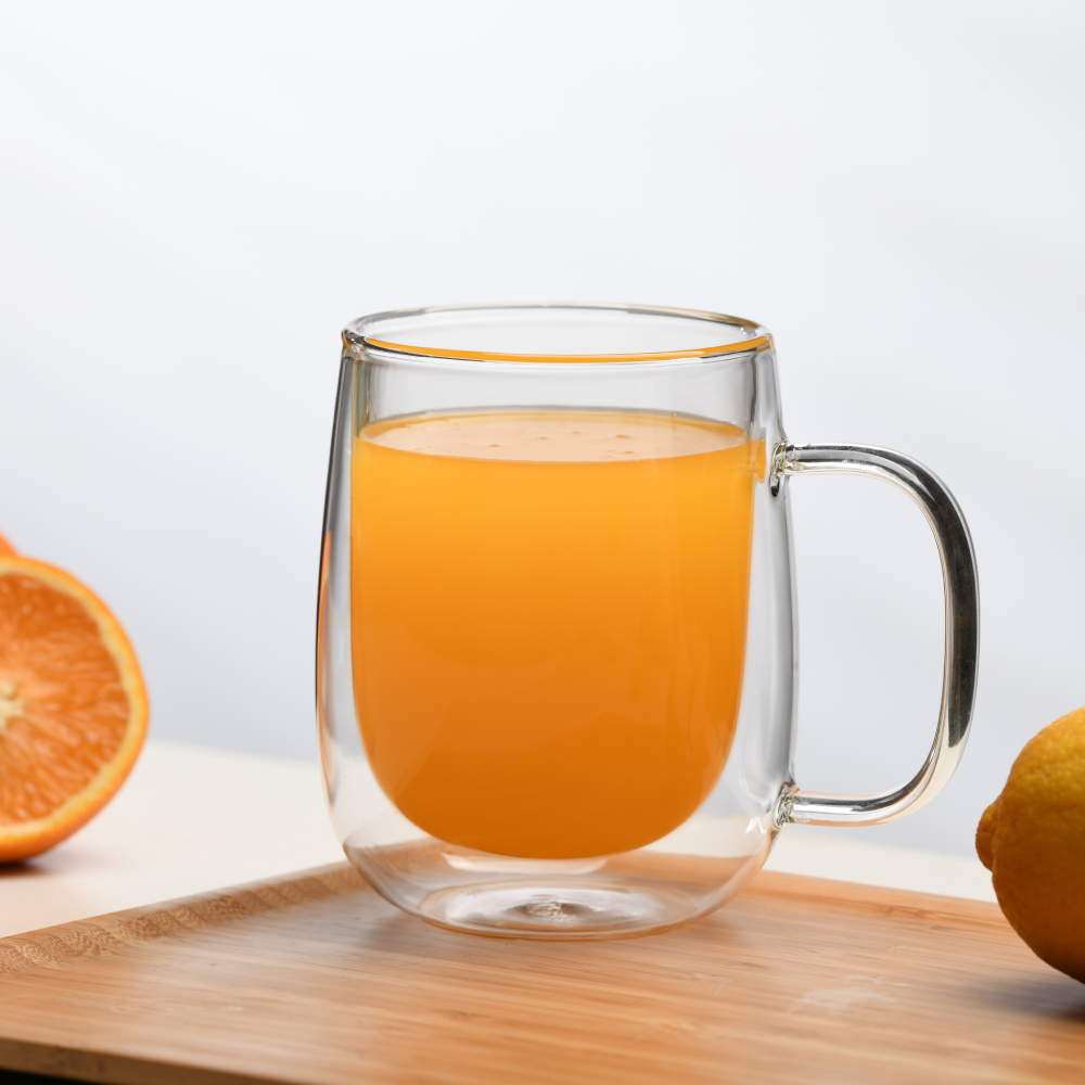 12oz Drinking Glassware Handmade Double Layers Coffee Mugs – slonmall