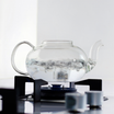 Tea Brewing Borosilicate Glass Teapot with Strainer 33.8oz 1000ml ...