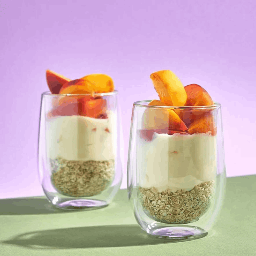 Stemless Double Walled Glassware 10oz 290ml Insulated Borosilicate Gla – slonmall